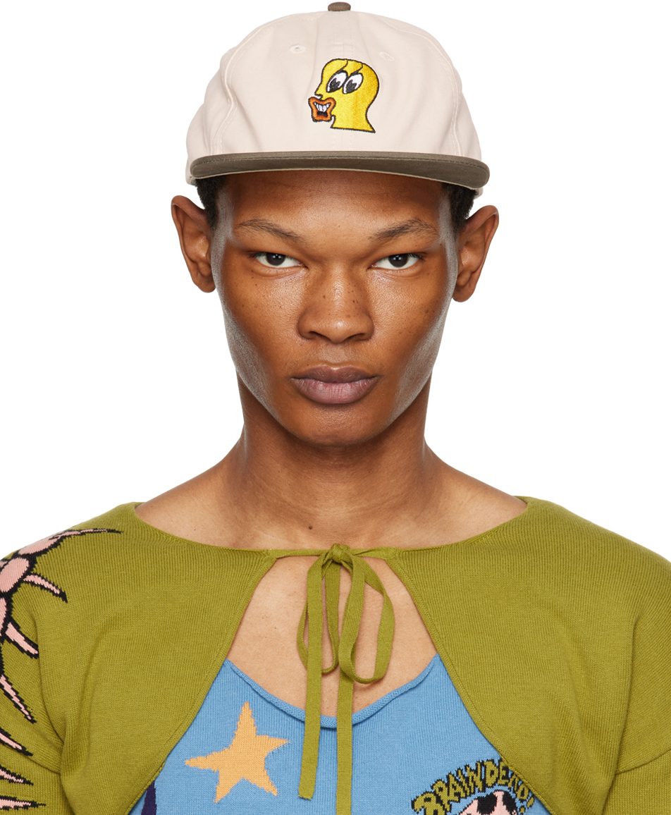 Brain Dead Beige Duck Face Cap Brain Dead