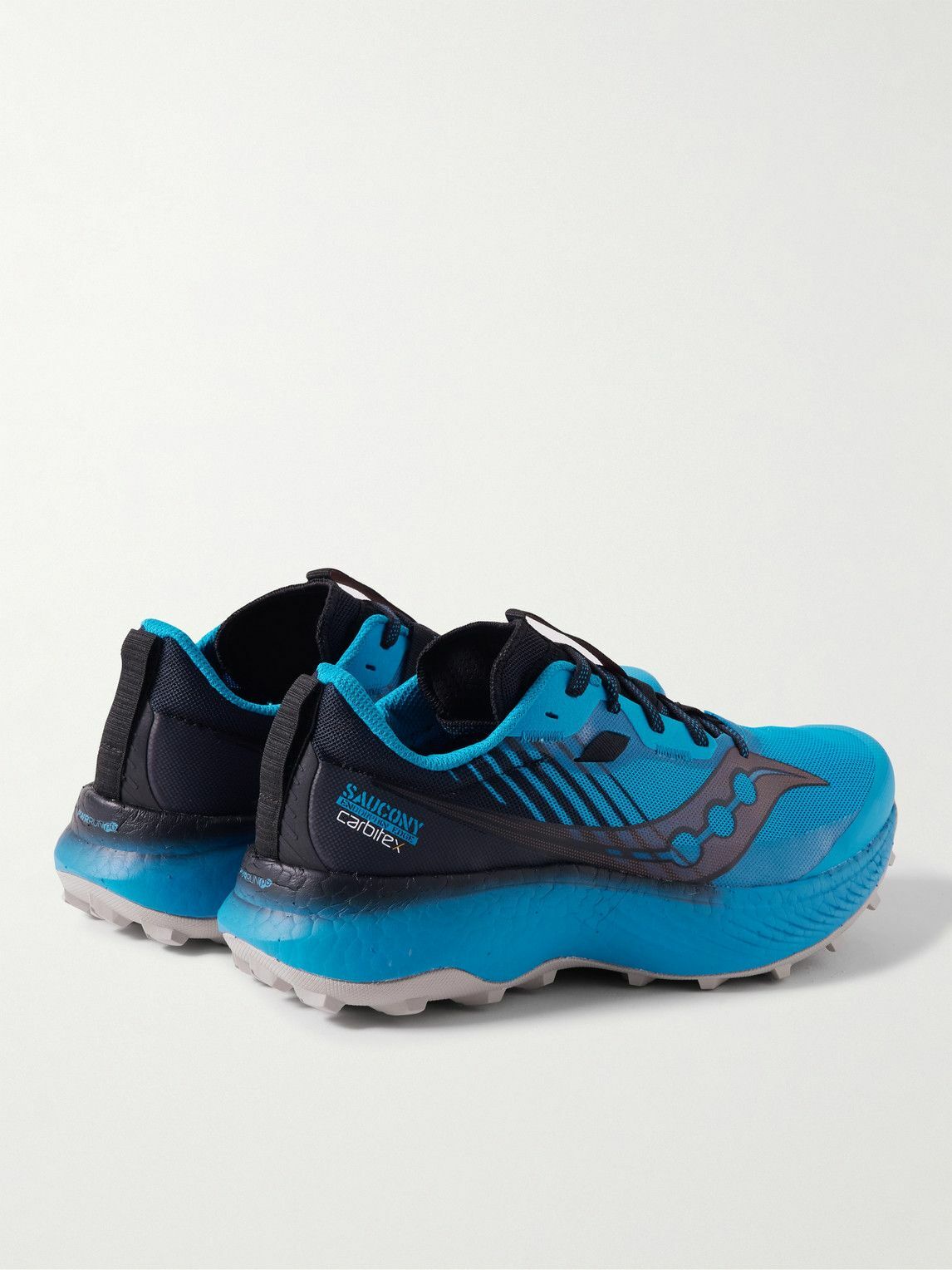 Saucony - Endorphin Edge Rubber-Trimmed Mesh Running Sneakers - Blue ...
