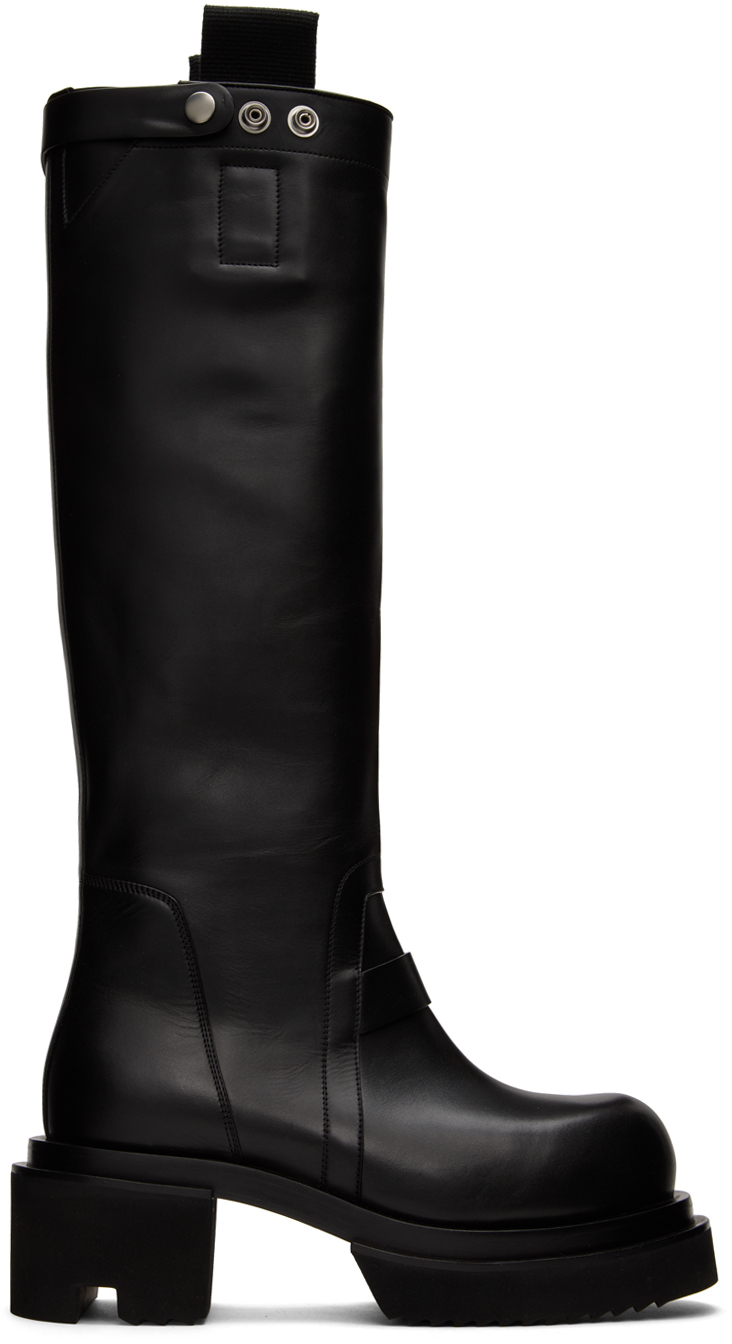 Rick Owens Black Bogun Boots Rick Owens