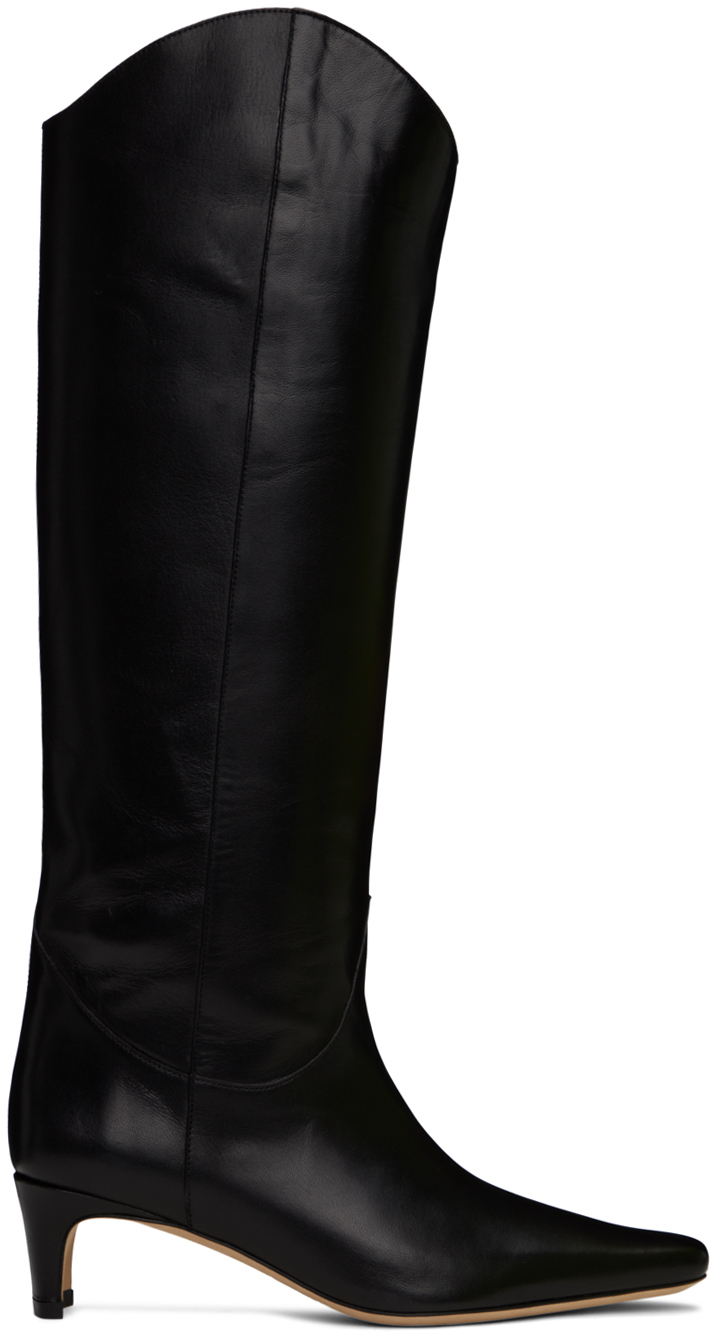 Staud Black Western Wally Boots Staud