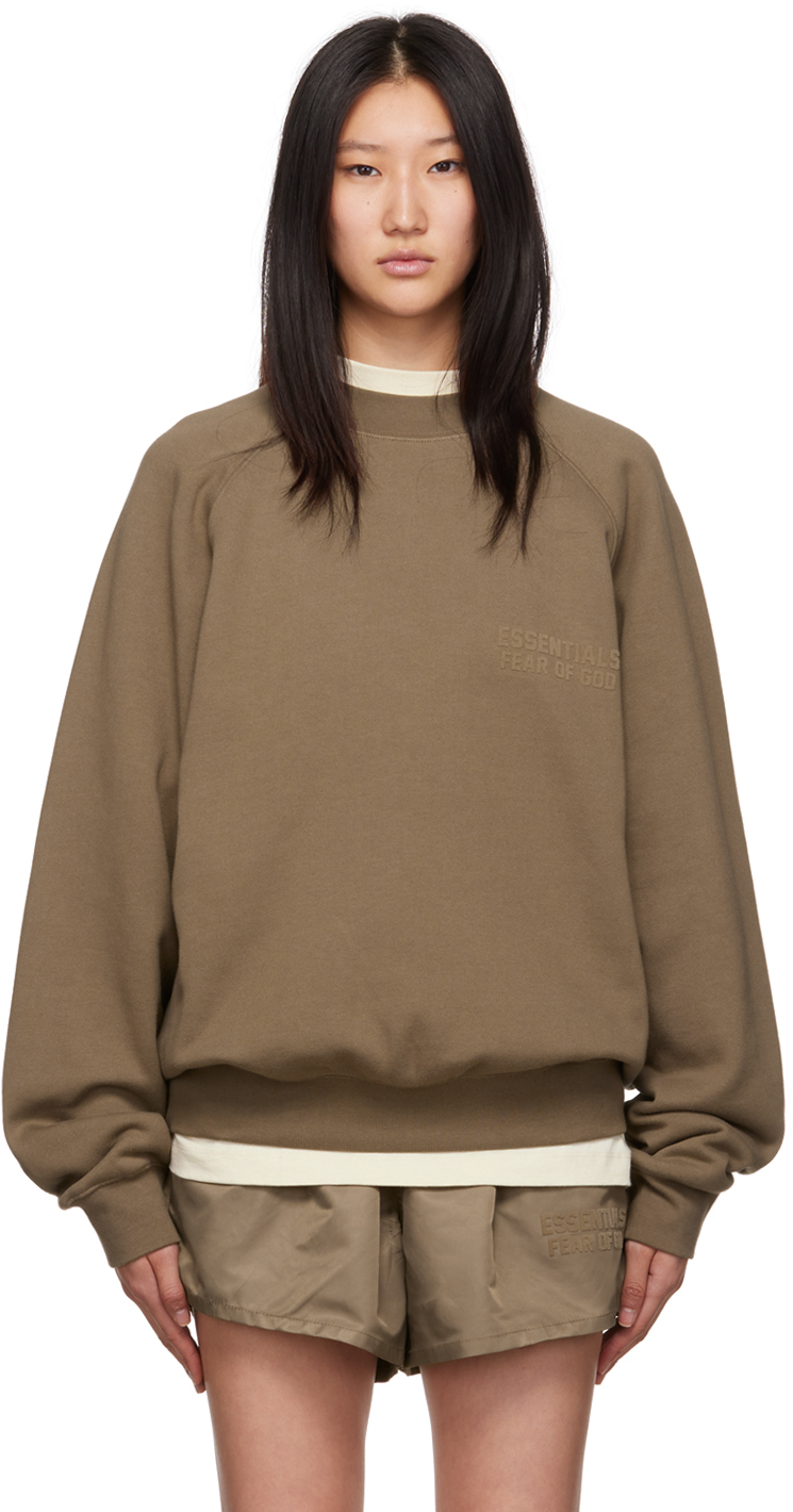 Essentials Brown Crewneck Sweatshirt Essentials