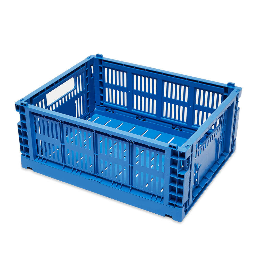 HAY Medium Recycled Colour Crate in Electric Blue HAY