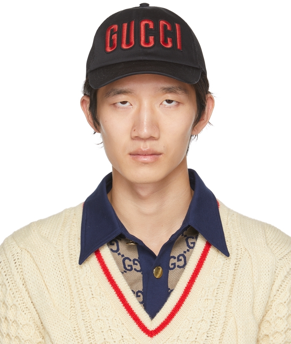 Gucci Black Patch Baseball Cap Gucci
