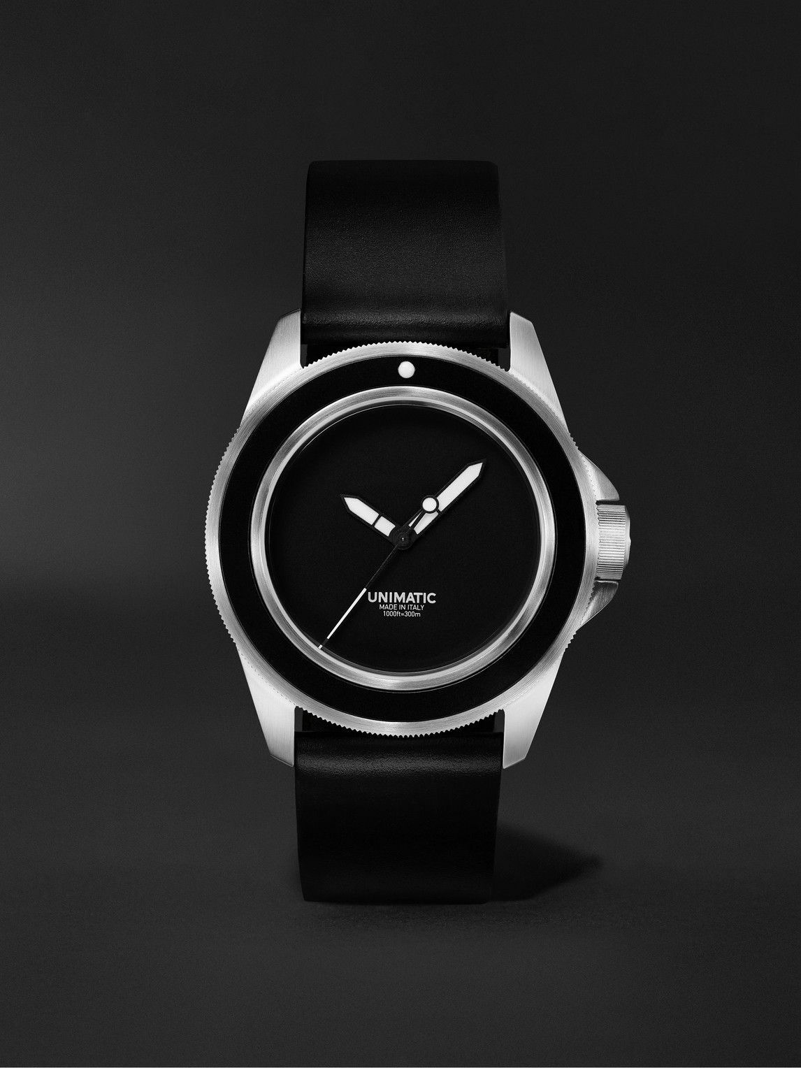 UNIMATIC - Limited Edition Automatic 40mm Stainless Steel and Leather ...