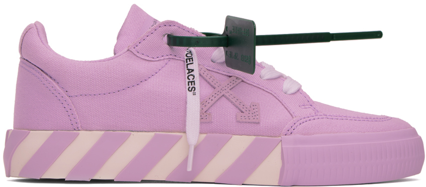 Off-White Purple Low Vulcanized Sneakers Off-White