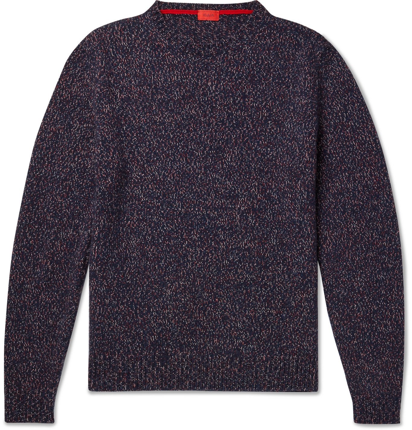 Isaia - Donegal Cashmere Sweater - Burgundy Isaia