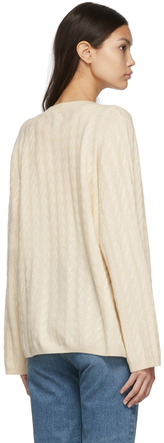 Totême Off-White Cable Knit Sweater Toteme