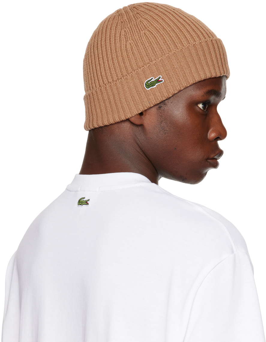 Lacoste Beige Wool Beanie Lacoste