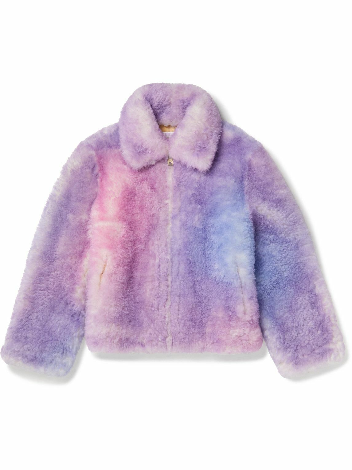ERL - Dégradé Shearling Jacket - Pink ERL