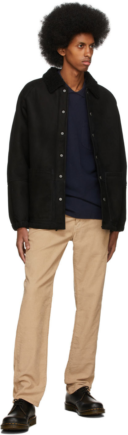 YMC Black Sheepskin Jocks Jacket YMC