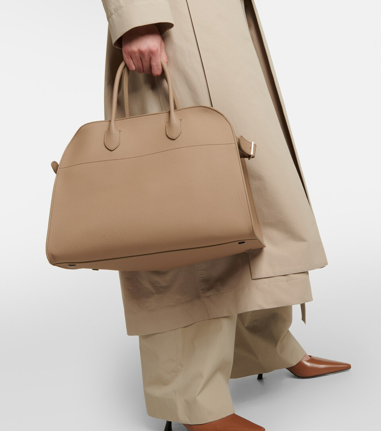 The Row - Soft Margaux 15 Large leather tote bag The Row