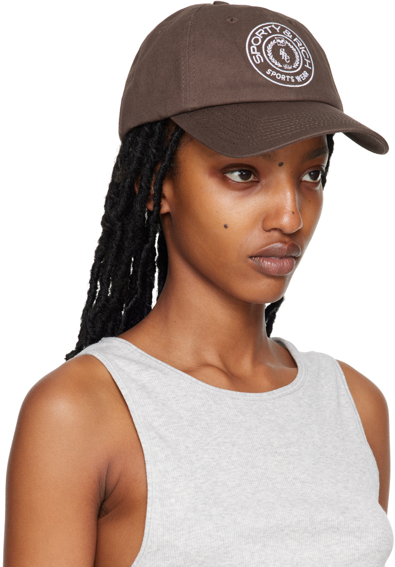 Sporty & Rich Brown Monaco Cap Sporty & Rich