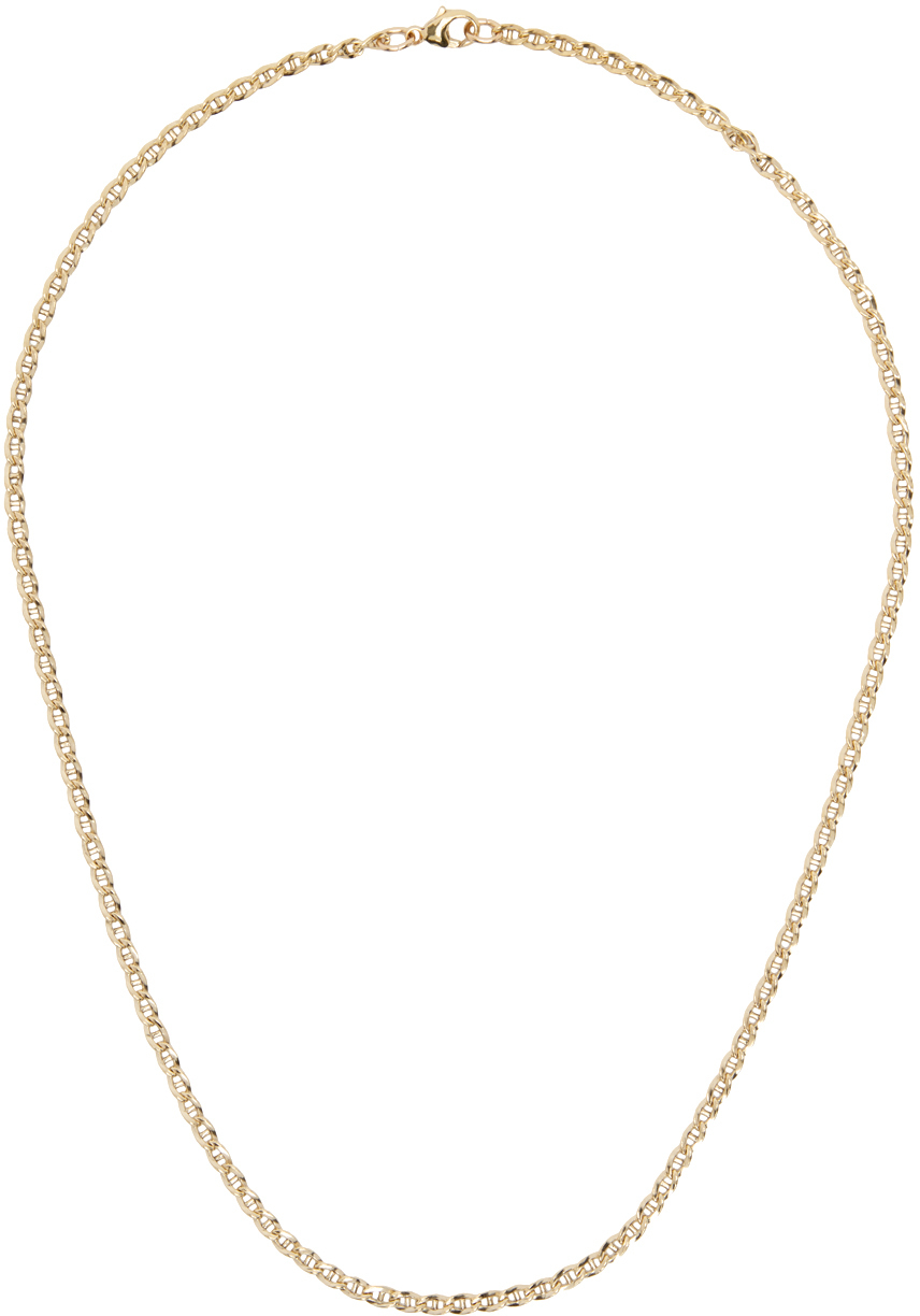 MAPLE Gold Bar Curb Chain Necklace Maple