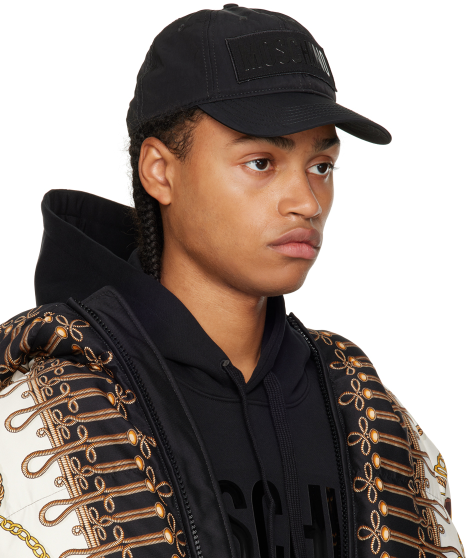 Moschino Black Patch Cap Moschino