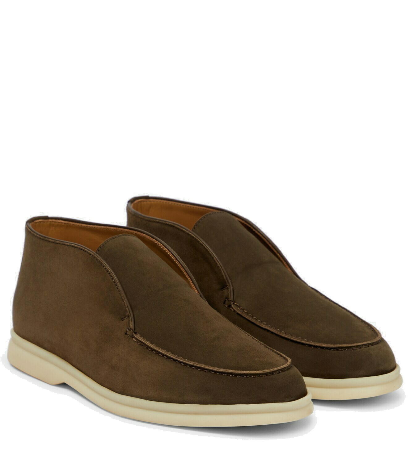 Loro Piana - Open Walk suede ankle boots Loro Piana