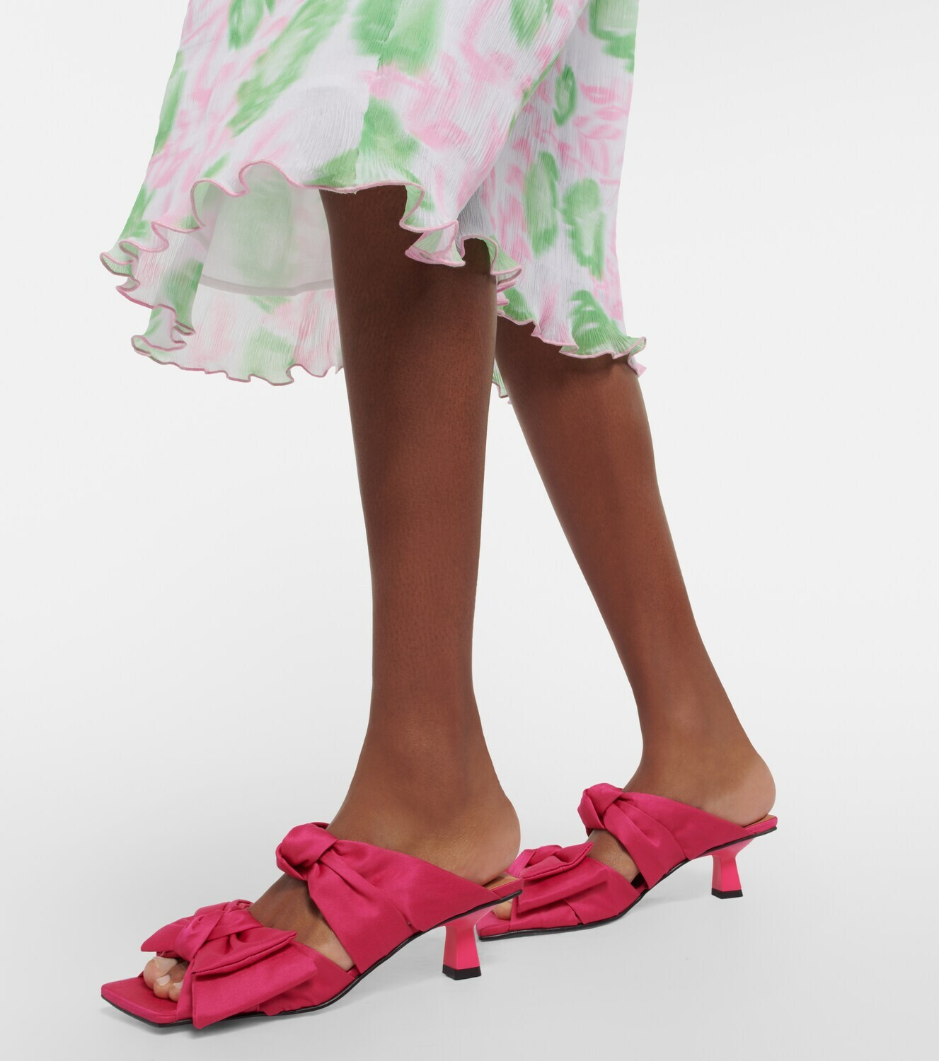 Ganni - Bow-trimmed mules GANNI