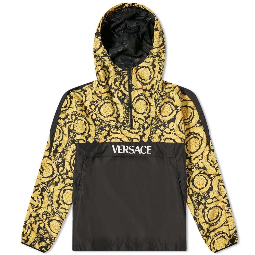 Versace Baroque Print Logo Popover Jacket Versace