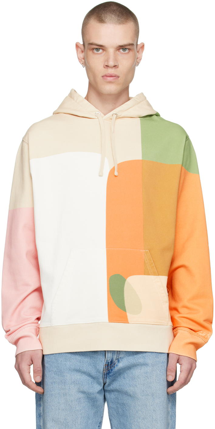 Maison Kitsuné Multicolor All-Over Pastel Composition Hoodie Maison Kitsune