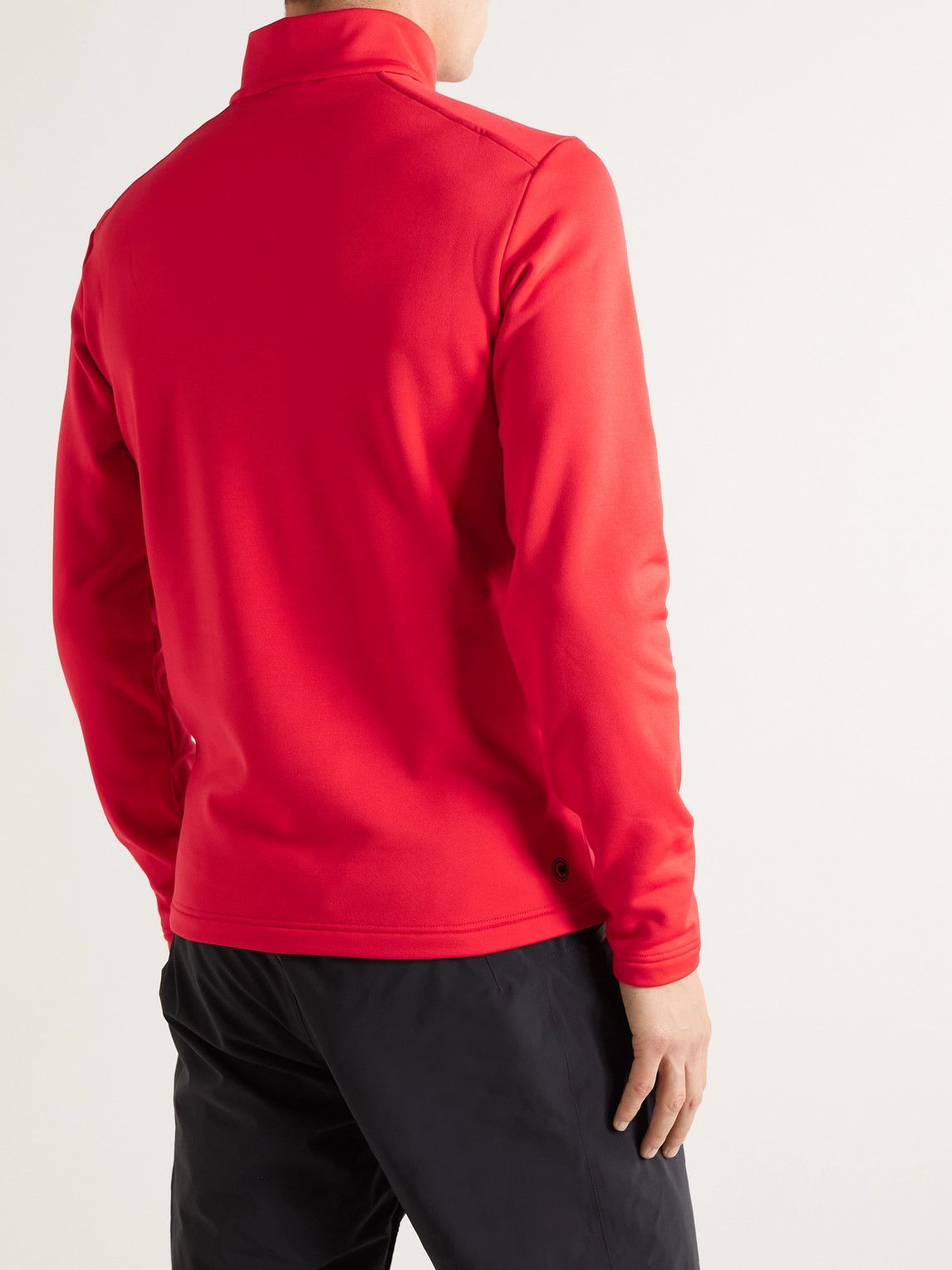 Colmar - Logo-Print Thermal Tech-Jersey Half-Zip Ski Mid-Layer - Red Colmar