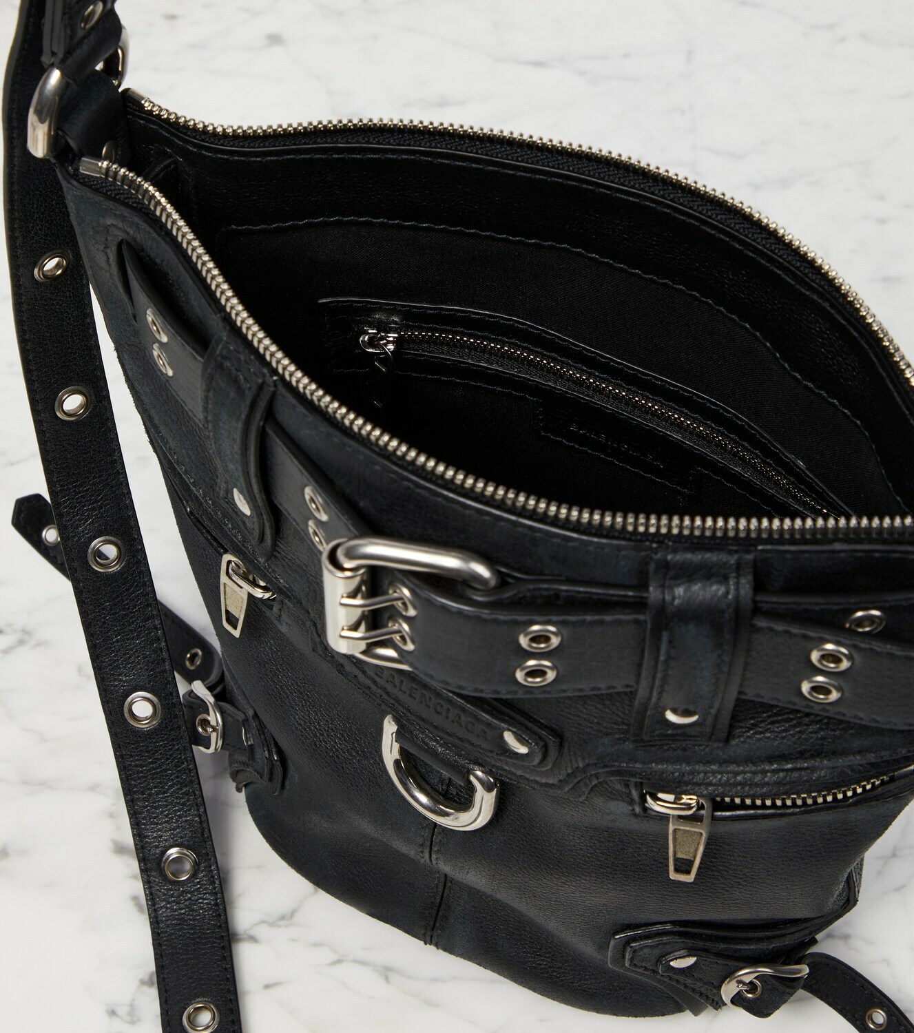 Balenciaga - Emo XS leather bucket bag Balenciaga