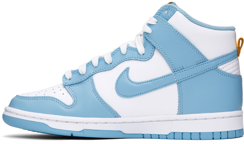 Nike Blue & White Dunk Hi Retro Sneakers Nike