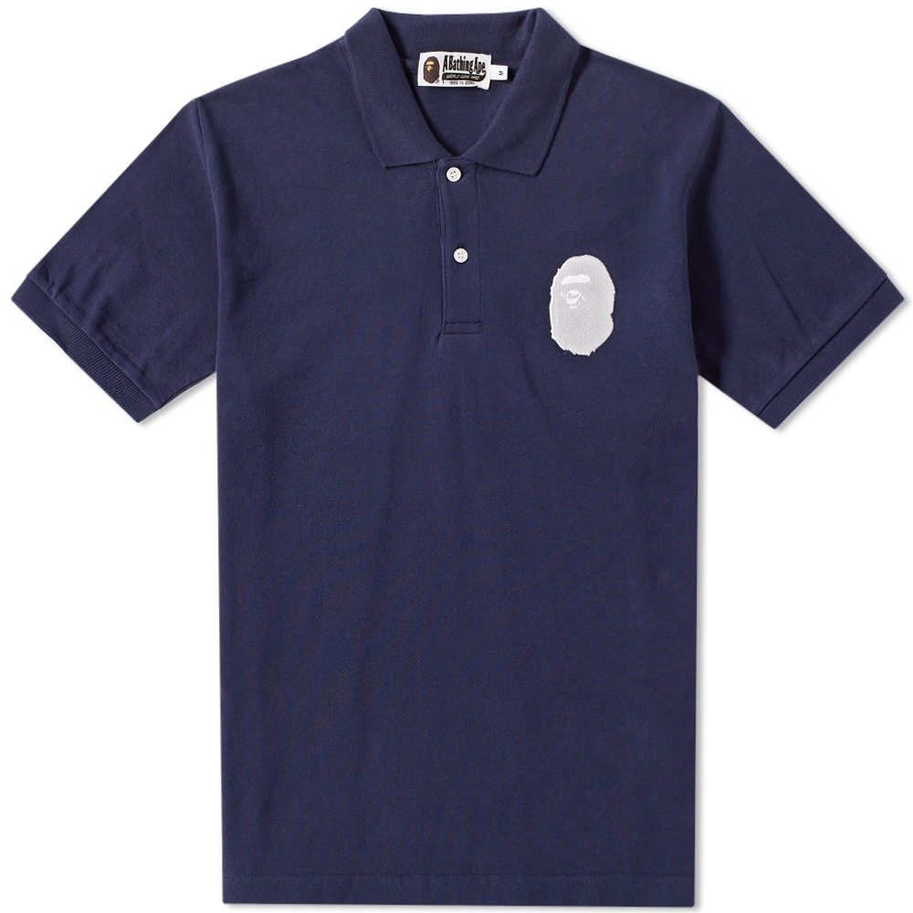 A Bathing Ape Large Ape Head Polo A Bathing Ape