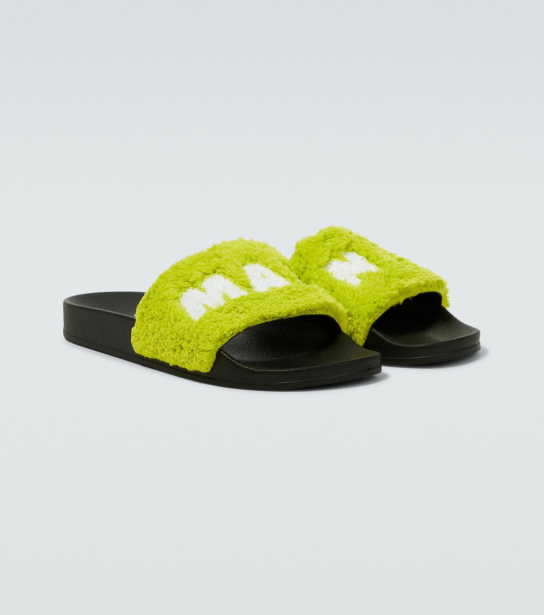 Marni - Logo terry slides Marni