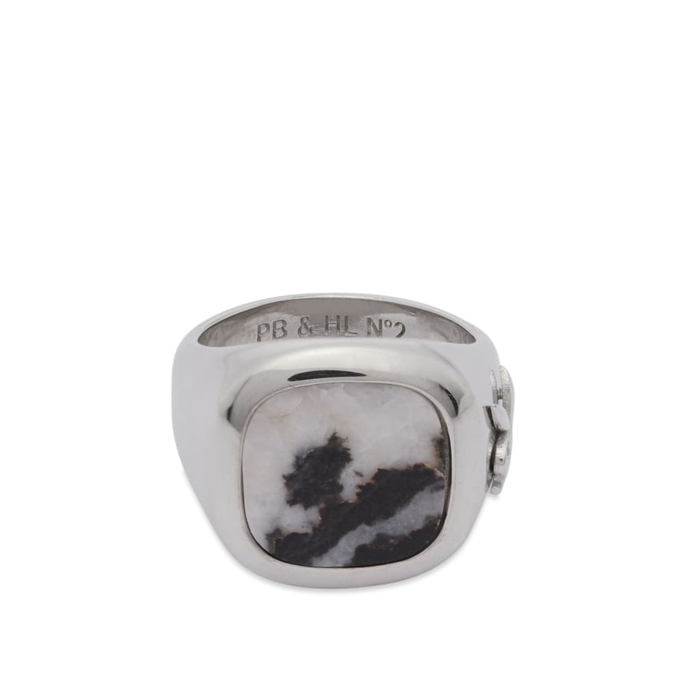 Hatton Lab x Playboy Memberhip Ring in Silver/Zebra Jasper Hatton Labs