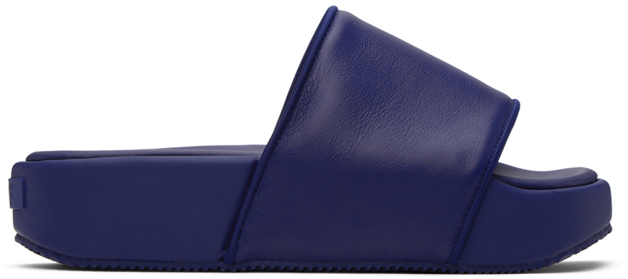Y-3 Blue Platform Slides Y-3