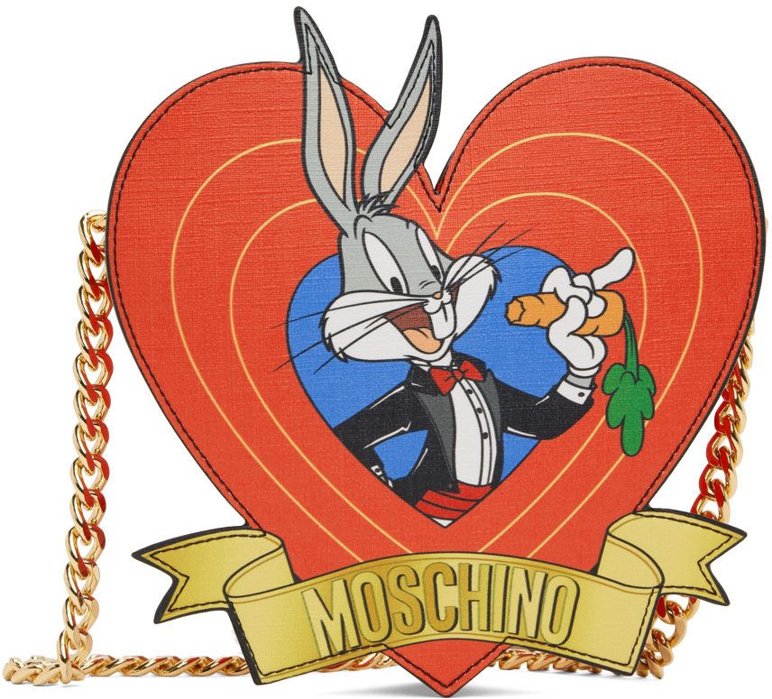Moschino Red Lunar New Year Heart Bag Moschino