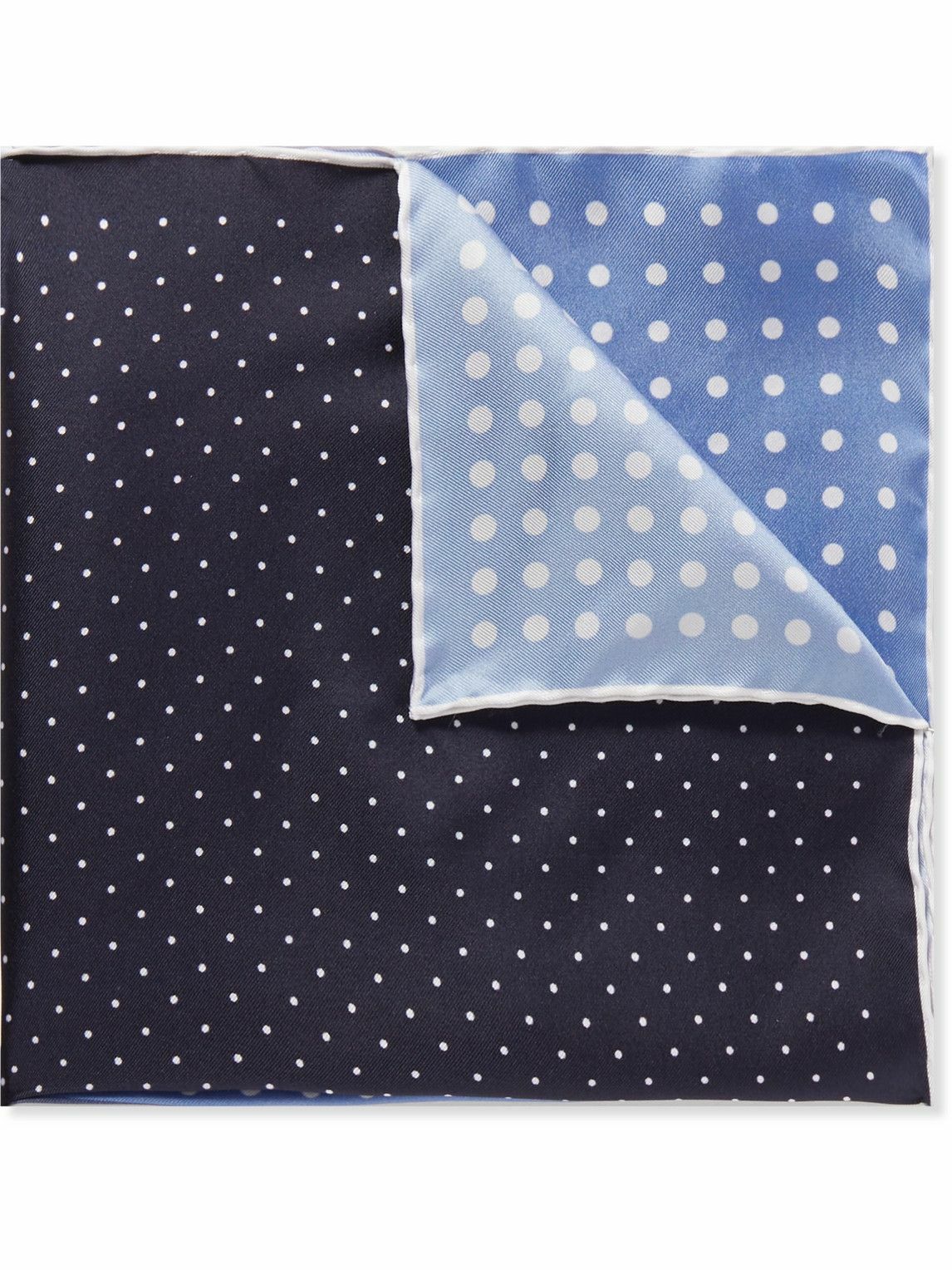 Lanvin - Polka-Dot Silk-Twill Pocket Square Lanvin