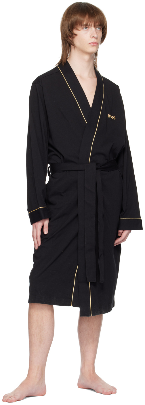 BOSS Black Piping Robe BOSS