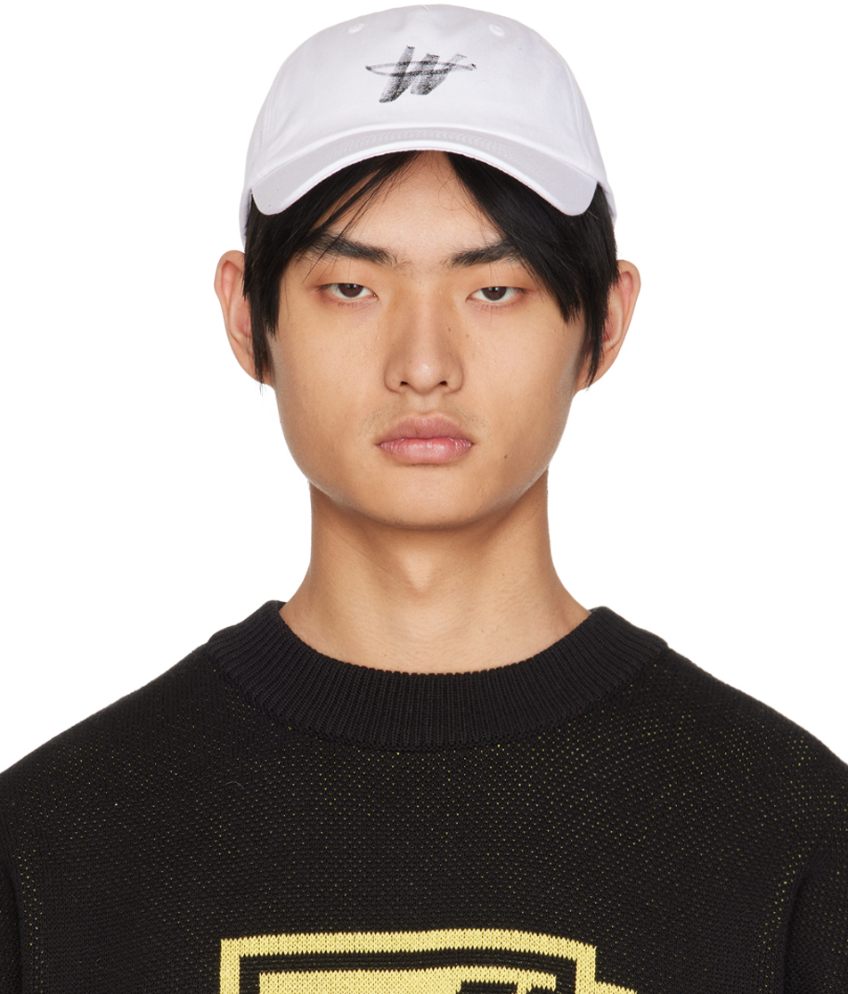 We11done White 'WD' Cap We11done