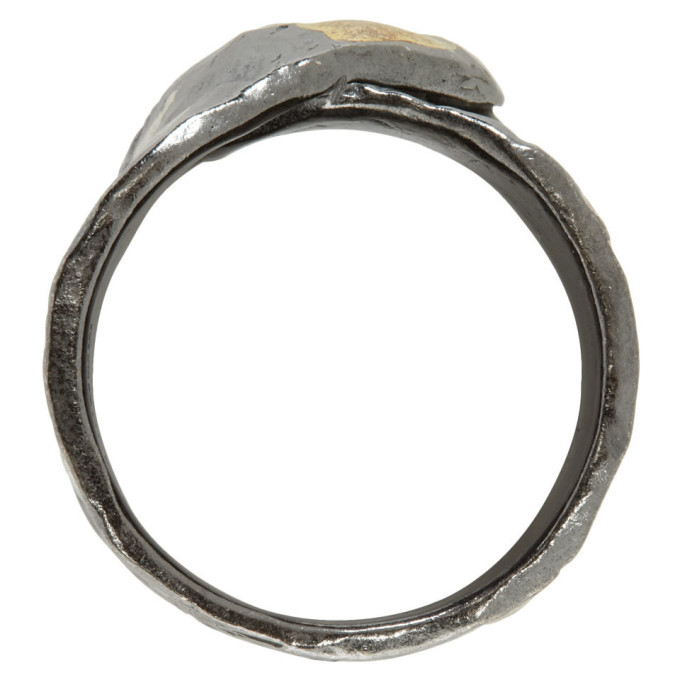 Chin Teo Silver and Gold Stigma Ring Chin Teo