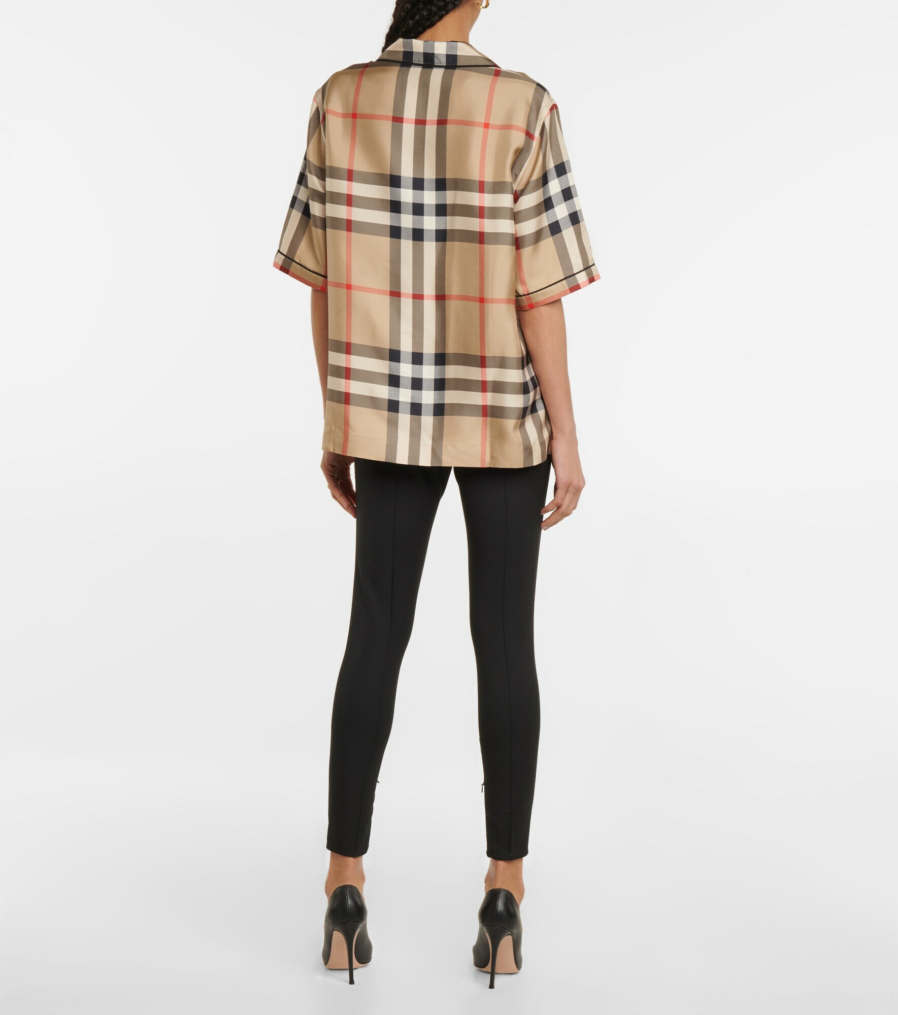 Burberry - Vintage Check silk twill pajama shirt Burberry
