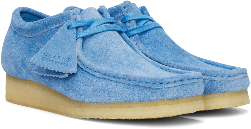 Clarks Originals Blue Wallabee Derbys Clarks Originals