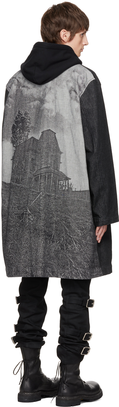 Undercover Black Graphic Coat Undercover