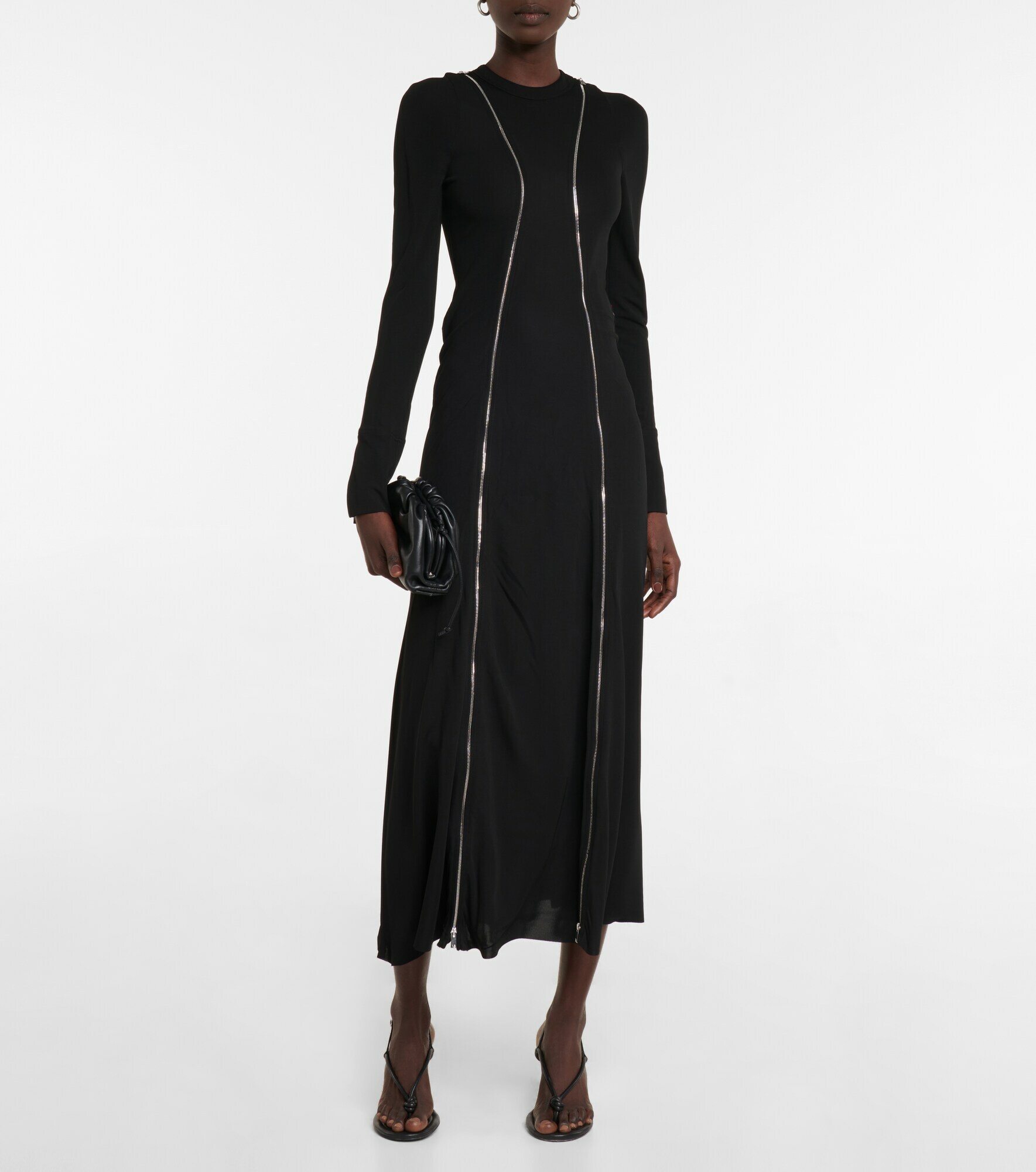 Victoria Beckham - Zip-embellished maxi dress Victoria Beckham