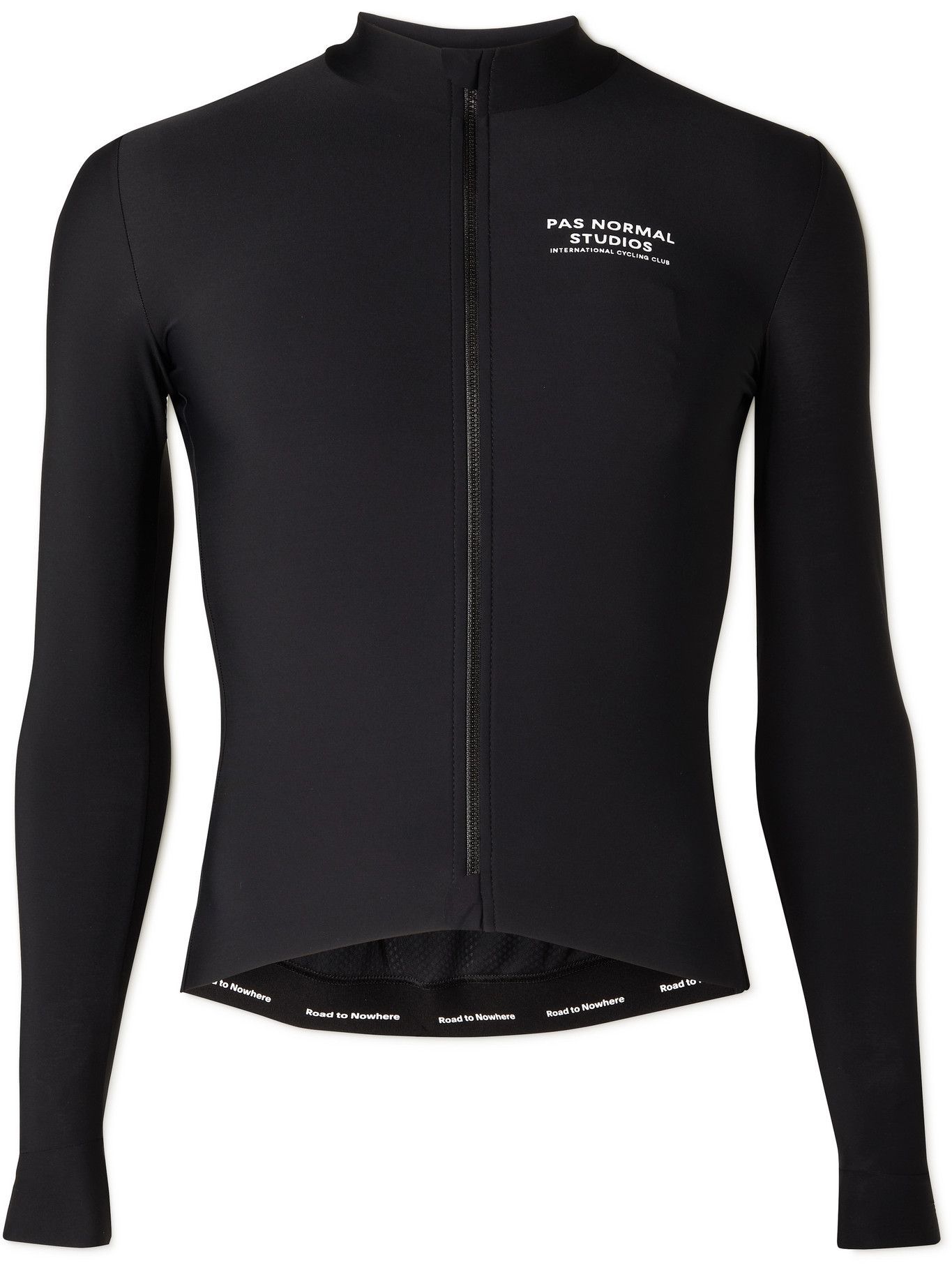 PAS NORMAL STUDIOS - Logo-Print Cycling Jersey - Black Pas Normal Studios