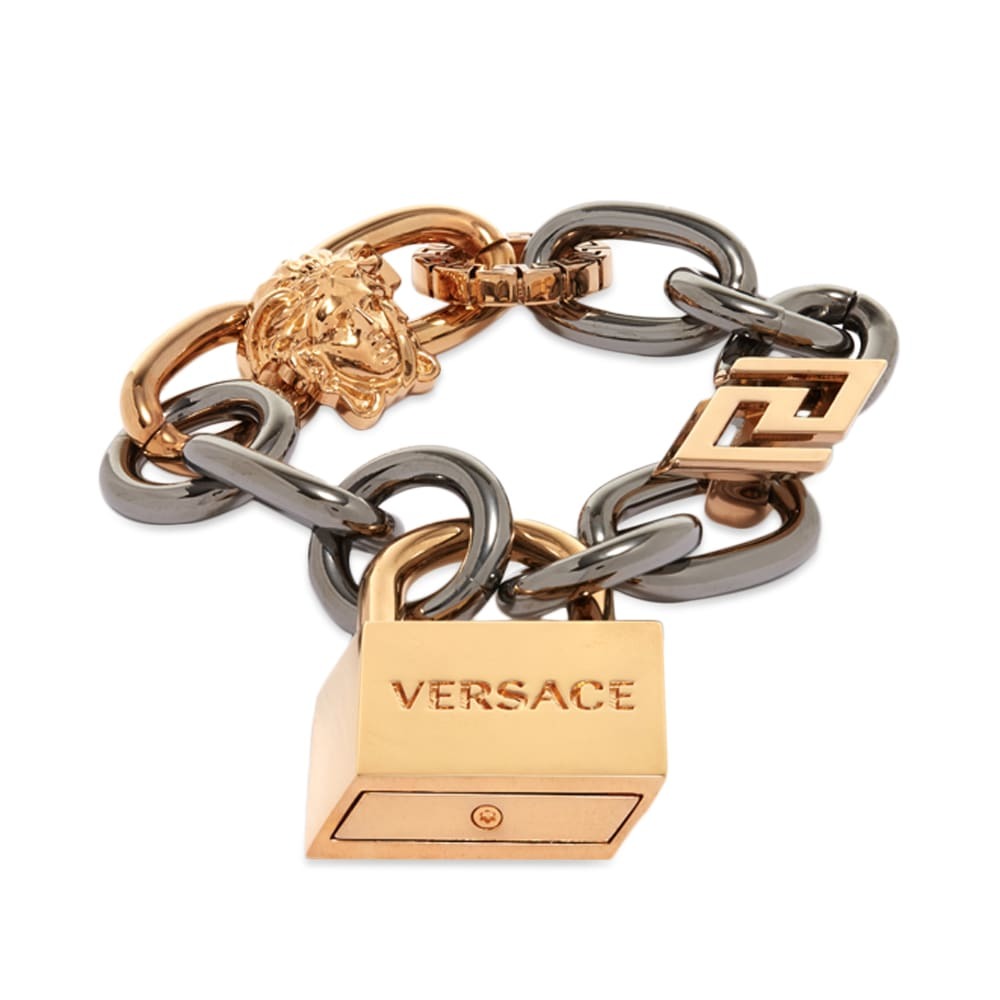 Versace Padlock Chunky Chain Bracelet Versace