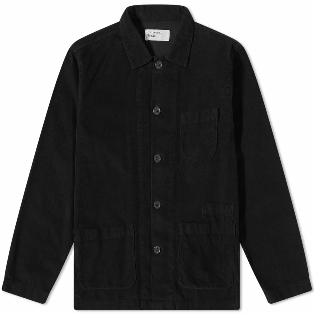Universal Works Men's Bakers Overshirt in Black Universal Works