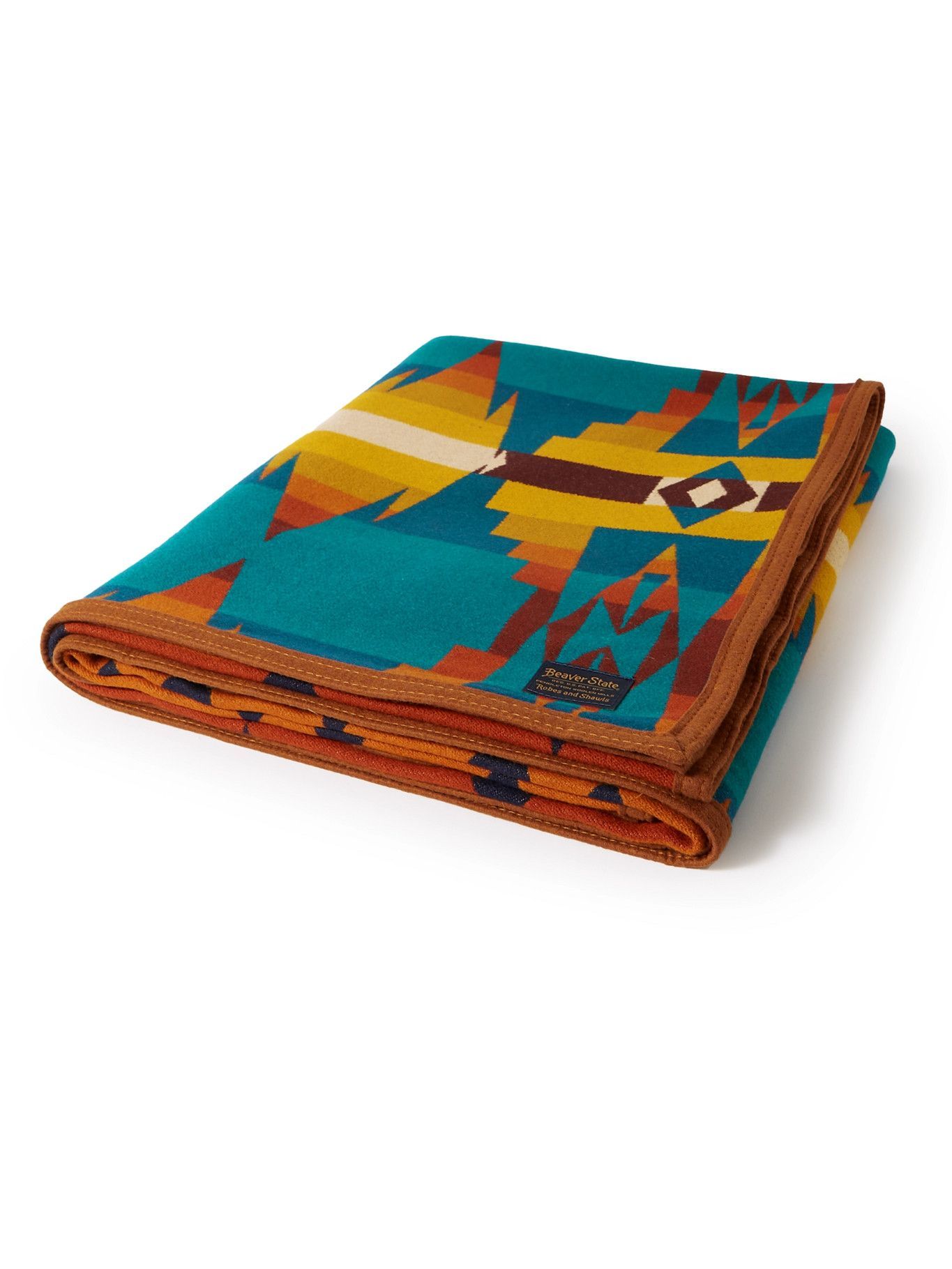 Pendleton - Siskiyou Virgin Wool and Cotton-Blend Jacquard Blanket Pendleton