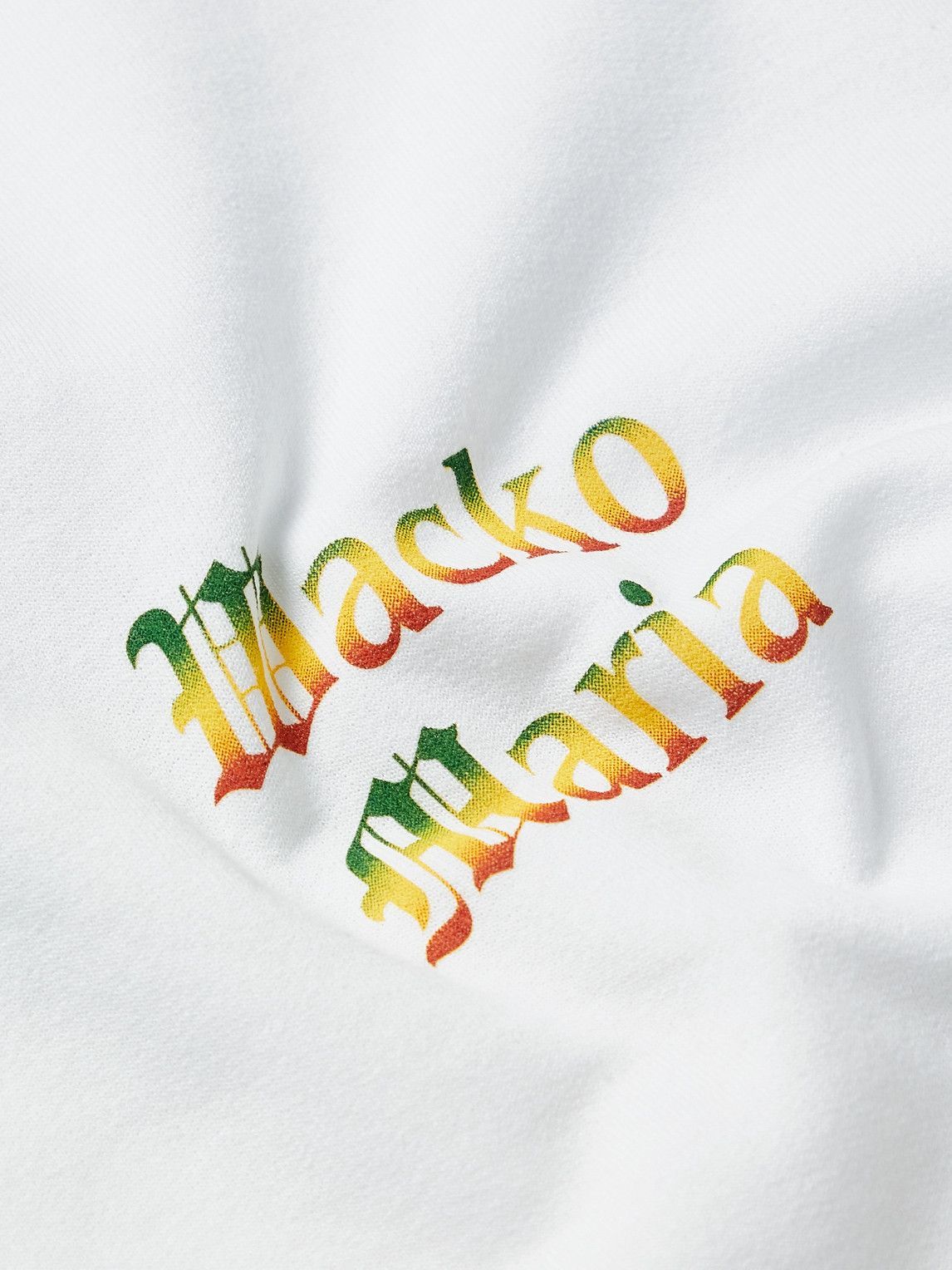 Wacko Maria - Logo-Print Cotton-Blend Jersey Sweatshirt - White Wacko Maria