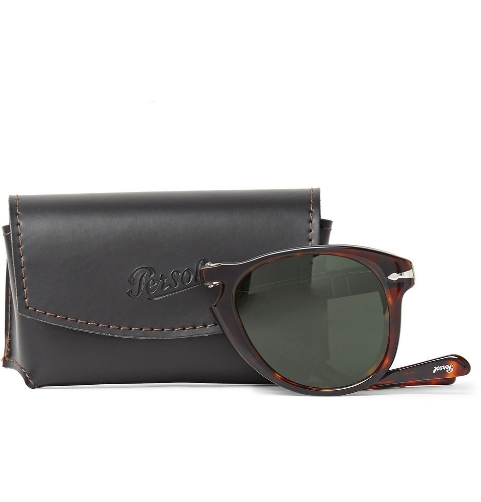 Persol - 714 Folding D-Frame Acetate Sunglasses - Men - Brown Persol