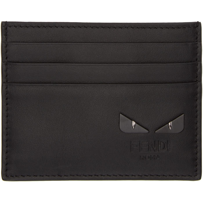 Fendi Black Bag Bugs Card Holder Fendi