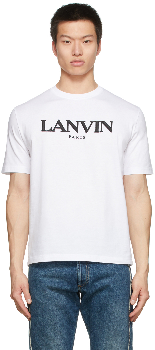Lanvin White Embroidered T-Shirt Lanvin