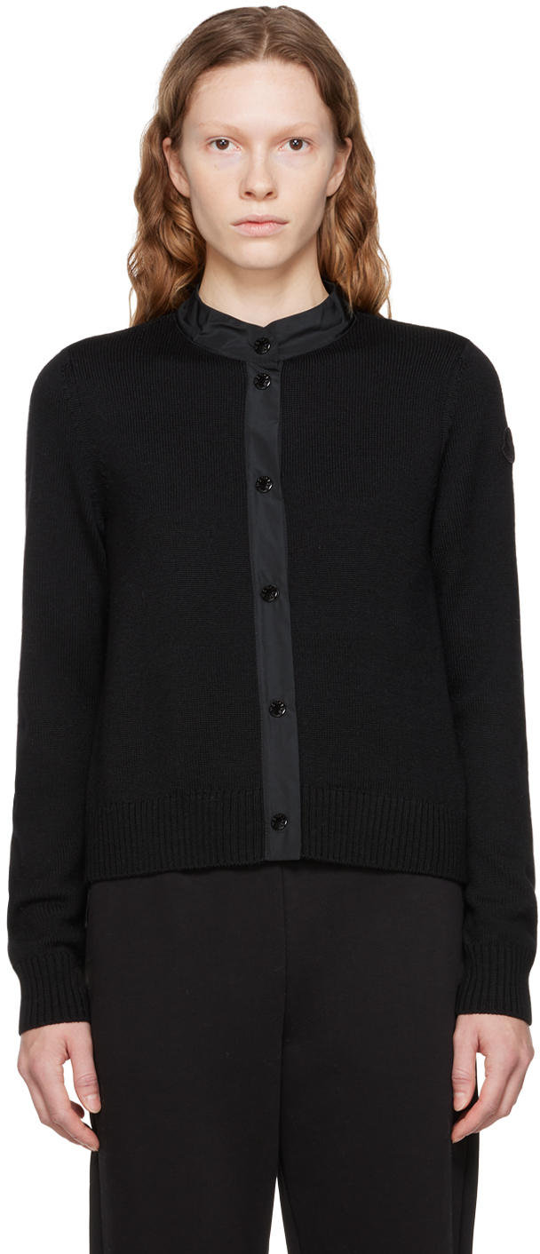 Moncler Black Button Cardigan Moncler