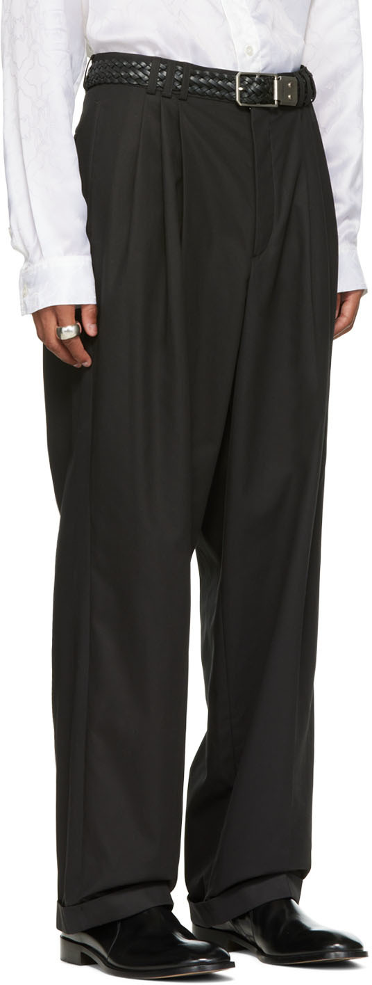 LU'U DAN Black Pleated 80's Trousers LU'U DAN