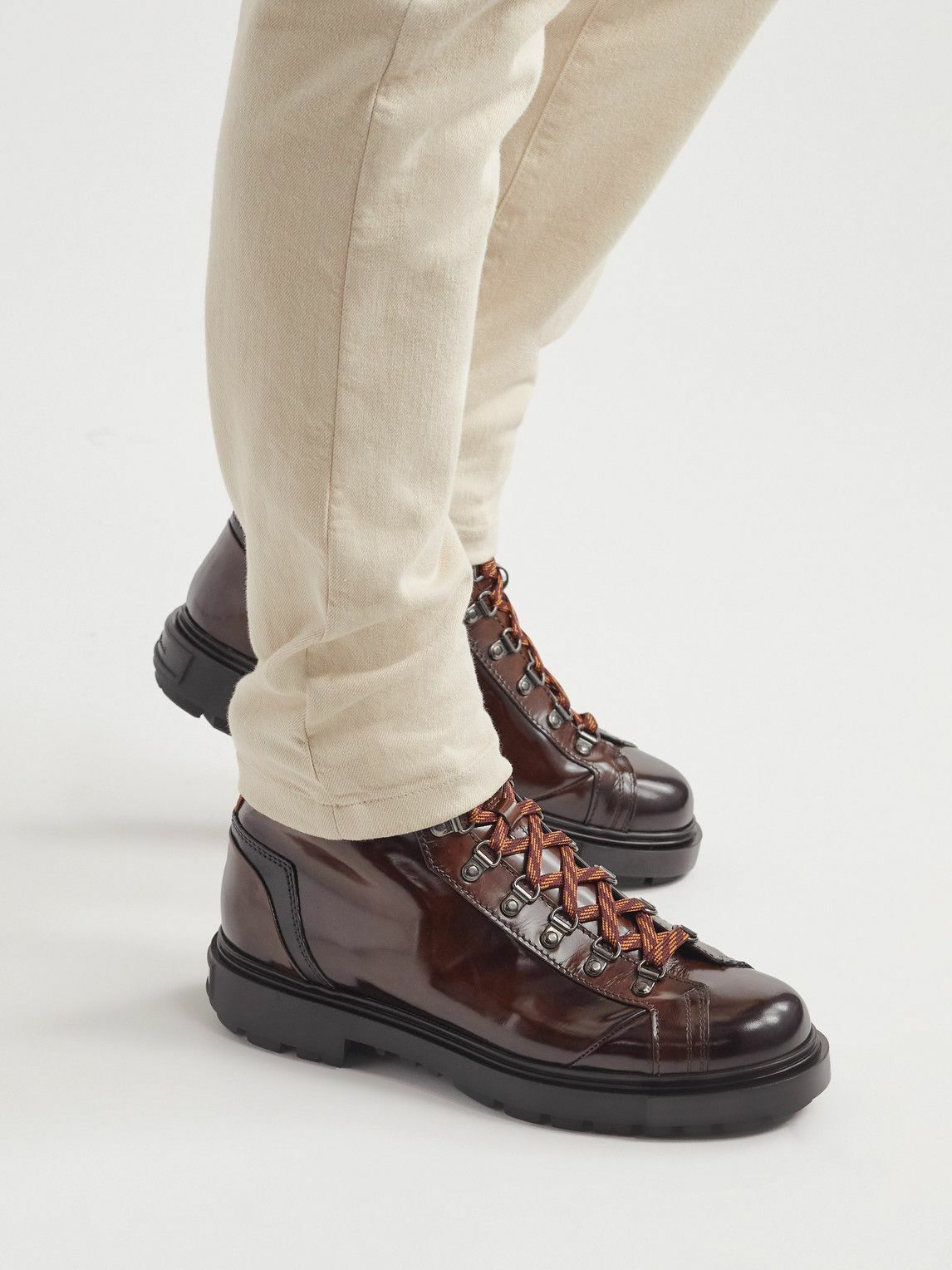 Santoni - Farah Leather Boots - Brown Santoni