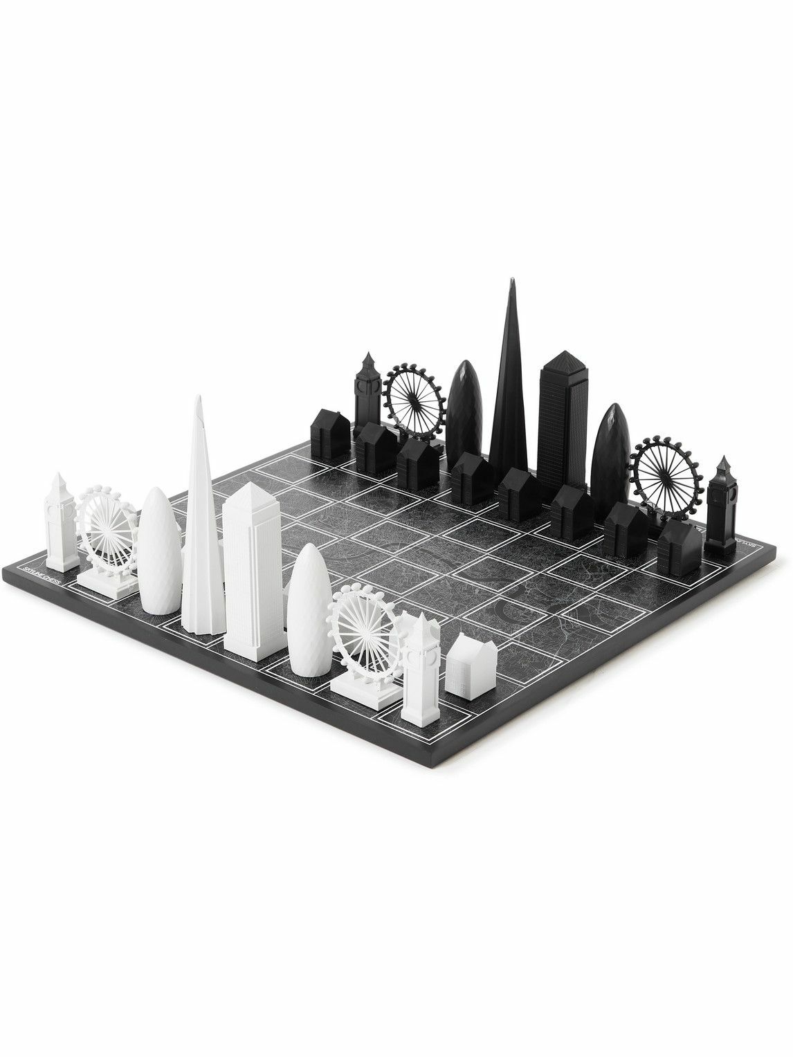 Skyline Chess - London Edition Acrylic and Wood Chess Set - Black ...